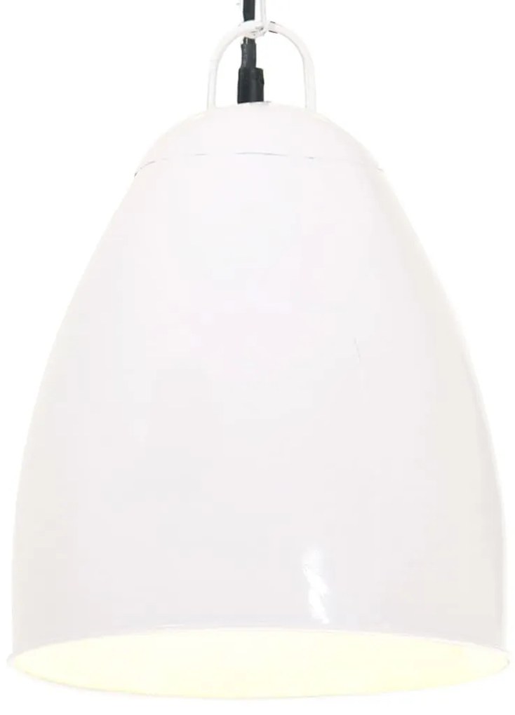 320562 vidaXL Industriální závěsné svítidlo 25 W bílé kulaté 32 cm E27