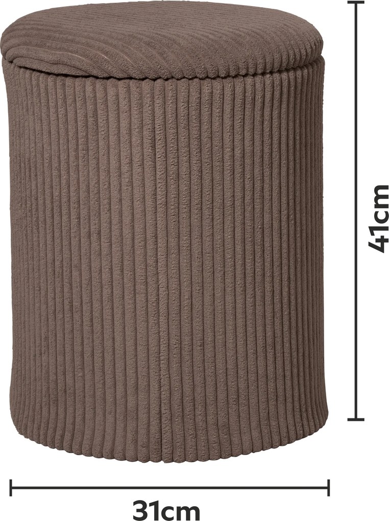 Livarno® Taburet s úložným prostorem (samet)