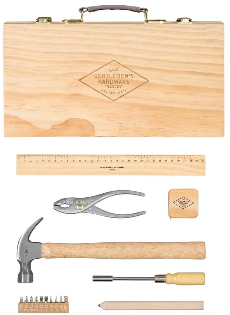 GENTLEMEN'S HARDWARE Sada nářadí Handy Man Tool Kit, multi barva, dřevo, kov