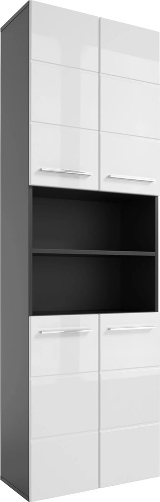 XXXLutz VYSOKÁ SKŘÍŇ, antracitová, 60/190/31 cm Xora - Online Only koupelnové skříňky - 001279018908