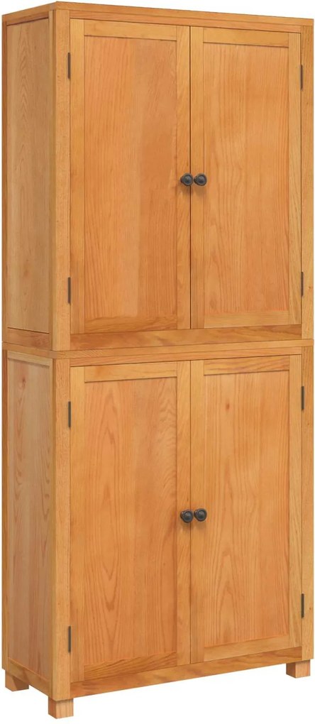 Sada úložného nábytku s policí 2 ks Přírodní 80 x 35 x 185 cm 3328621