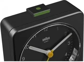 Braun BC03 černá / Klasický budík / 1x AA baterie
