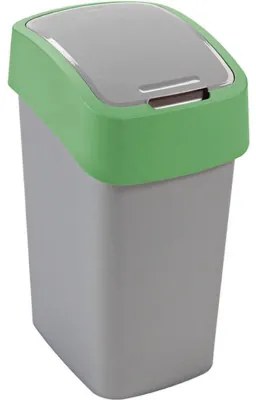 CURVER Odpadkový kioš FLIP BIN 10l stříbrný/zelený