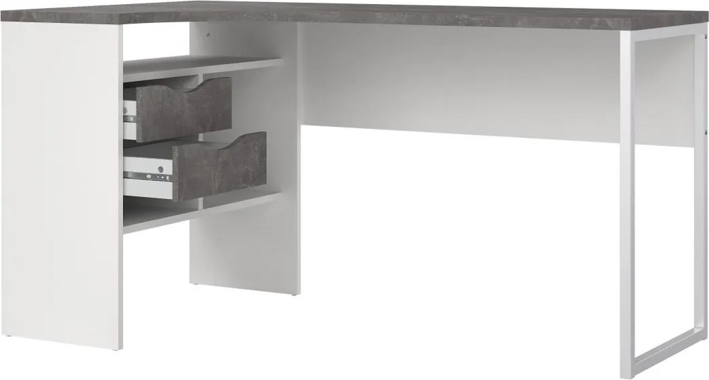 FALCO Psací stůl Felix 118 bílá/beton