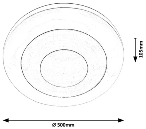Rabalux - LED RGB Stmívatelné stropní svítidlo LED/40W/230V + DO 3000-6000K