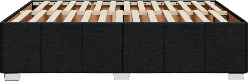 Rám postele bez matrace černý 140 x 190 cm textil 3284834