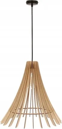 Ekologická závěsná lampa Eco dřevěná do kuchyně boho