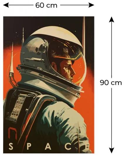 Obraz Zamyšlený Kosmonaut 90x60 ALLboards CANVAS CAN96_93