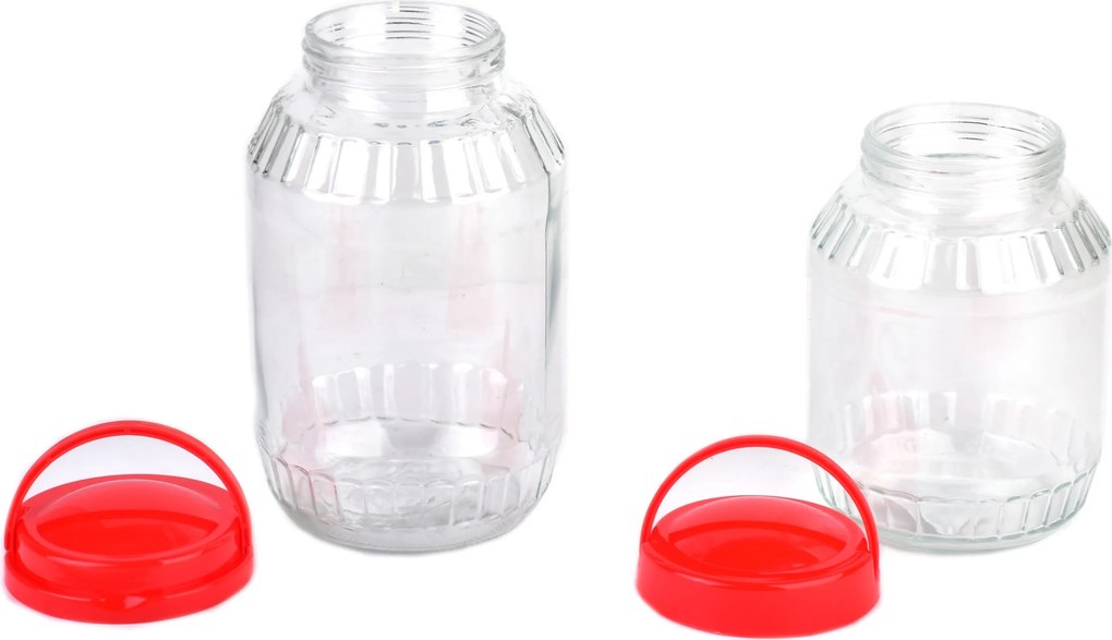 Skleněná dóza s víčkem MOLDI 3,1 l