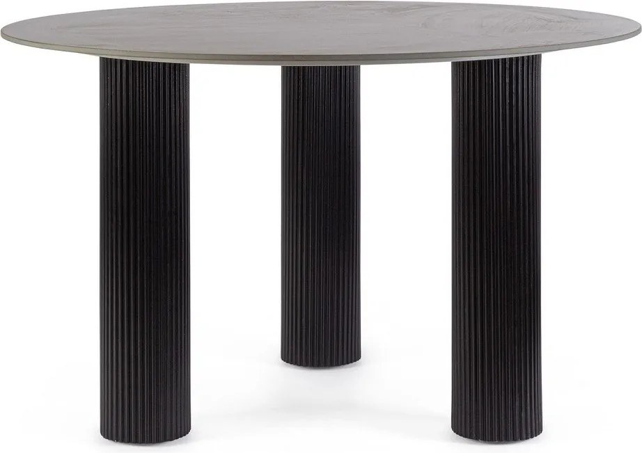 Kulatý jídelní stůl s deskou v dekoru mramoru ø 120 cm Bamira – Yes Everyday