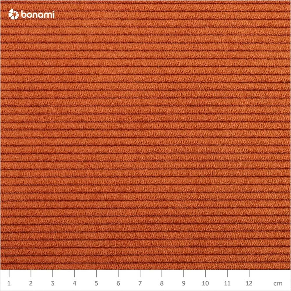 Oranžová manšestrová pohovka 202 cm Sting - Scandic