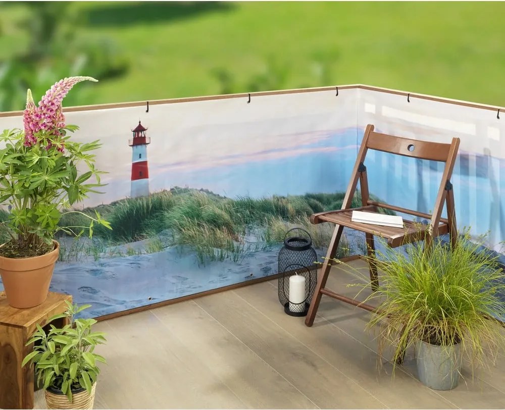 Plastová balkonová zástěna 500x85 cm North Sea Coast – Maximex