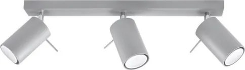 Stropní bodové svítidlo SOLLUX Ring 3 GU10 3x40W bez zdroje SL.0451 šedá