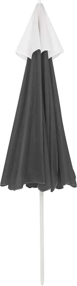 Plážový slunečník antracitový 240 cm 314714