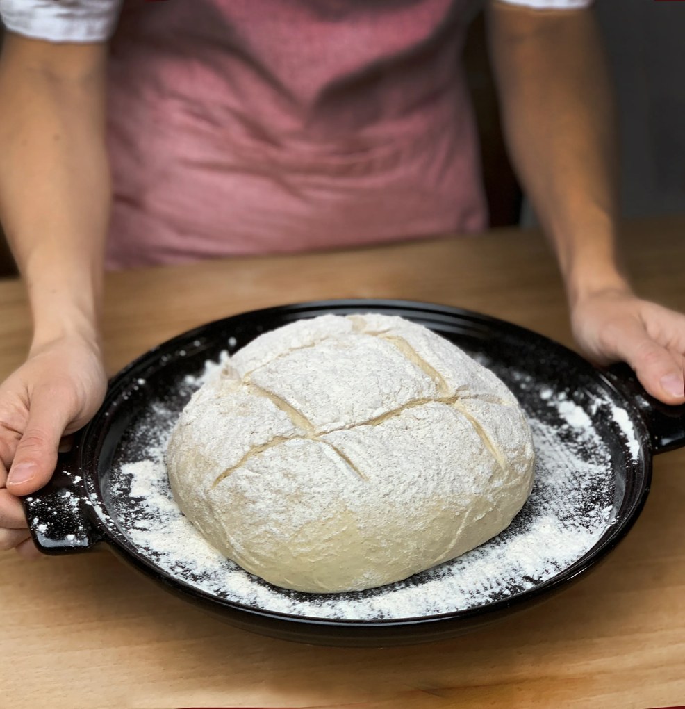 Emile Henry Forma na pečení chleba 33 x 28 cm antracitová Charcoal