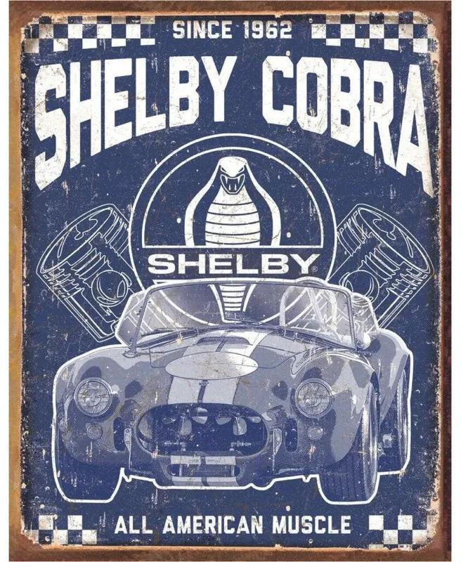 Plechová cedule Shelby - American Muscle 40 cm x 32 cm