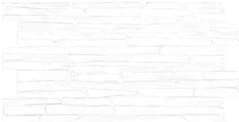 Obkladové 3D PVC panely rozměr 980 x 500 mm kámen bílý