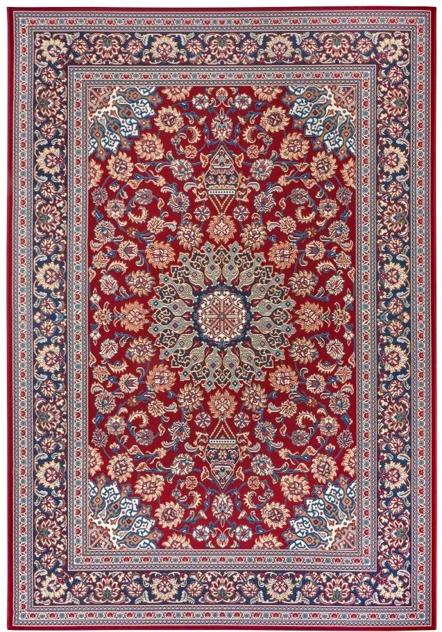 Hanse Home, Kusový koberec Flair 105716 Red Blue – na ven i na doma, 80x165, červená, chodba / předsíň