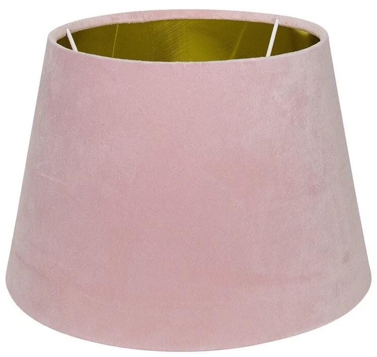 Semišové růžové stínidlo Bock 25cm - 18* 25* h16cm