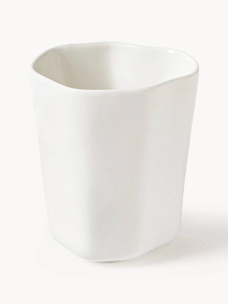 Sada porcelánových šálků na kávu v organickém tvaru Joana, 4 díly