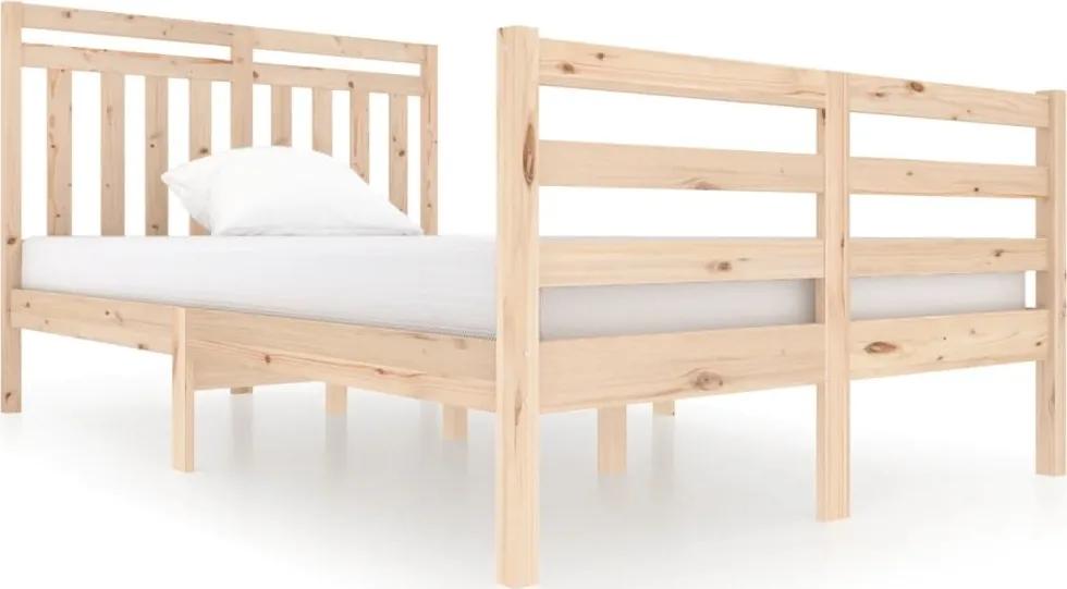 vidaXL Rám postele masivní dřevo 120 x 200 cm [3100649] Barva: Černá