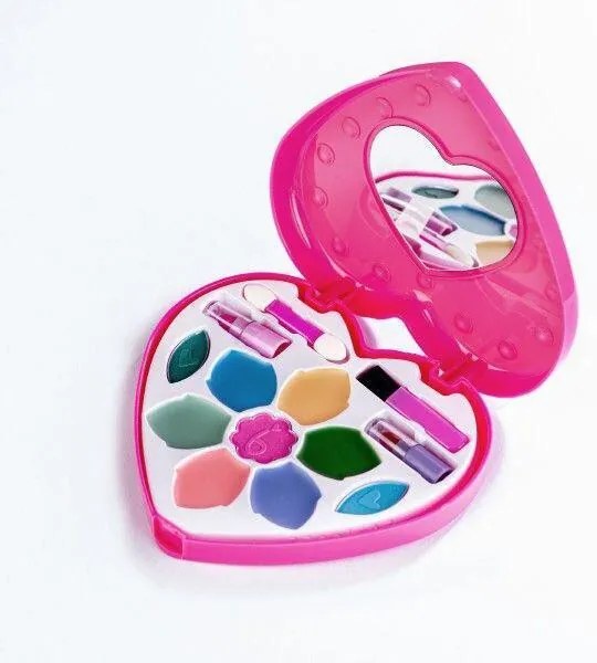 Teddies Dětská sada líčení beauted paletka srdce se zrcátkem