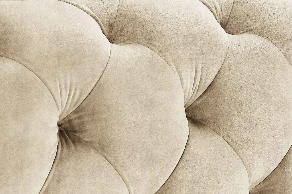 Designová postel Rococo 180 x 200 cm šampaňský samet