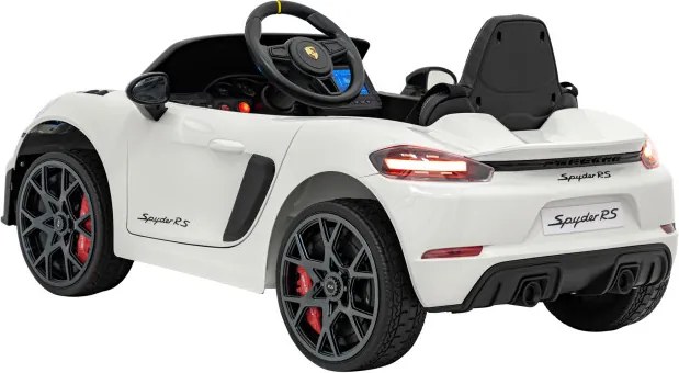 Elektrické autíčko Porsche Spyder RS ​​718 bílé