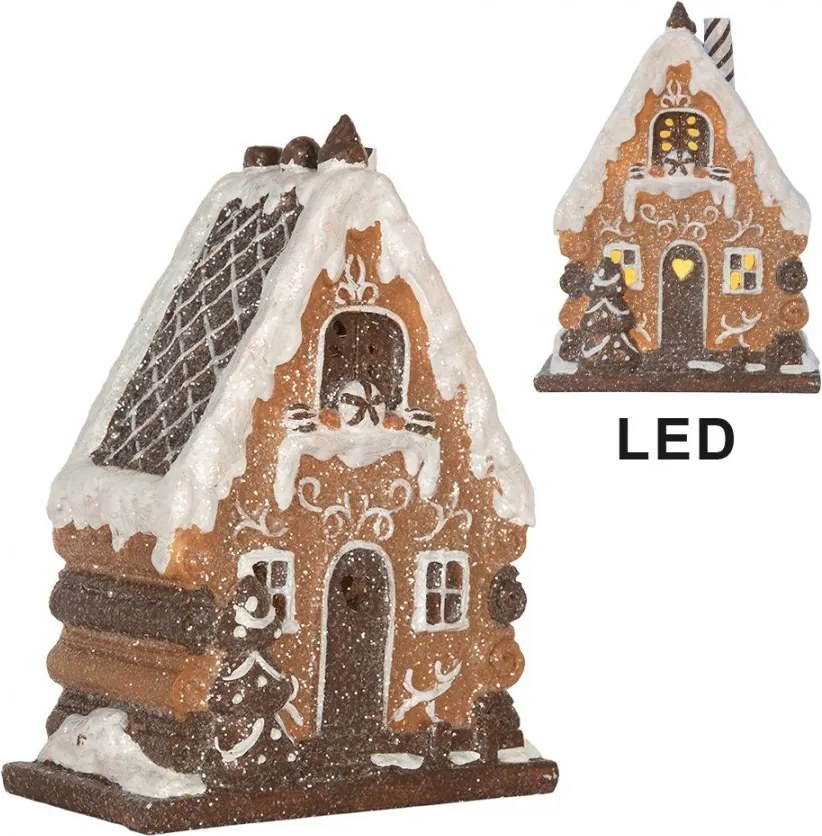 Perníková LED chaloupka Gingerbread Cotti - 15*8*19 cm