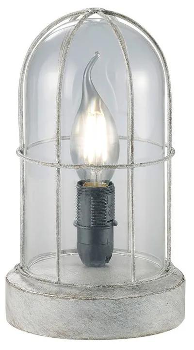 Stolní lampa Birte, šedá TRIO