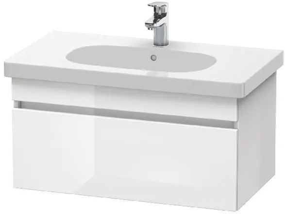 Duravit DuraStyle - Umyvadlová skříňka 40x80x45 cm, 1 zásuvka, lesklá bílá DS638402222