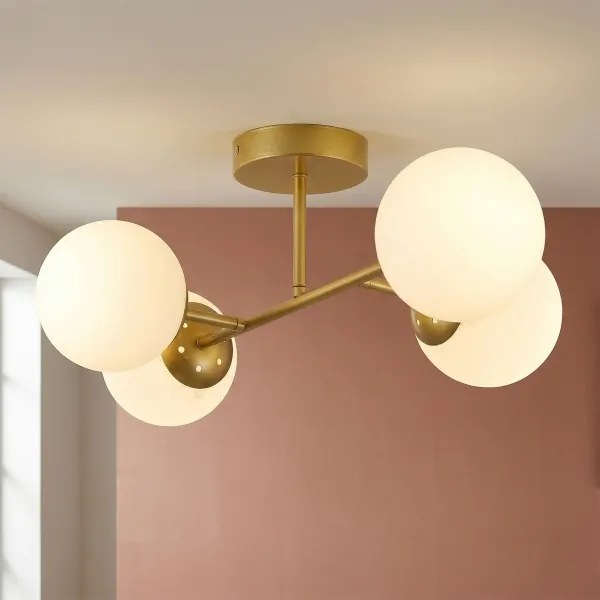 Brilagi - Přisazený lustr MALONY 4xE14/20W/230V zlatá