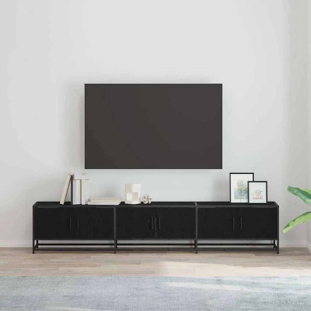 TV jednotky 210 x 35 x 41 cm Černý dub Kompozitní dřevo 3402502