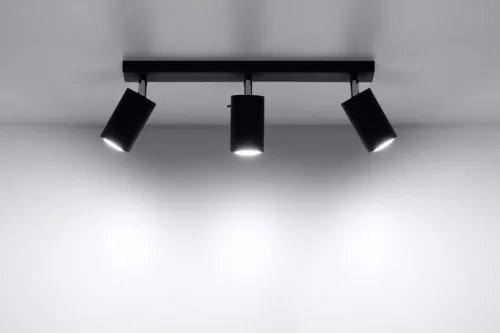 Bodové svítidlo SOLLUX Ring 3 GU10 3x40W bez zdroje SL.0093 černá
