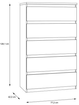 Komoda se zásuvkami MAO dub artisan