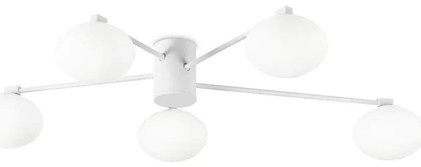 Ideal Lux - LED Přisazený lustr HERMES 5xG9/3W/230V pr. 90 cm bílá
