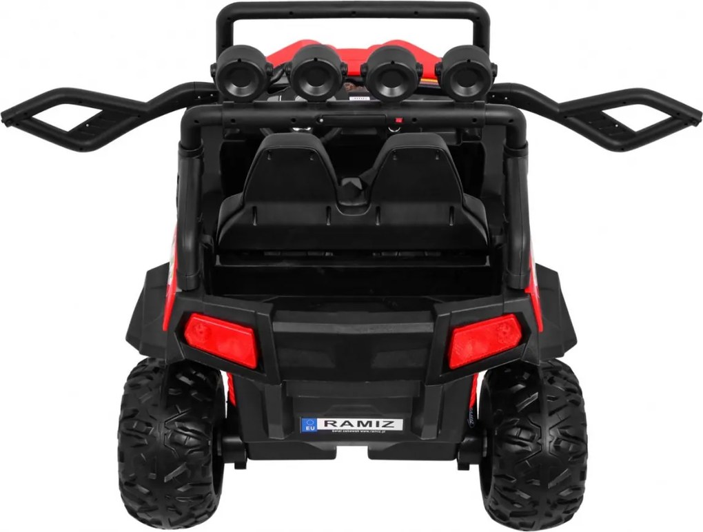Ramiz Terénní bugina Grand Buggy Lift pro děti červená + pohon 4x4 + dálkové ovládání + MP3 + LED