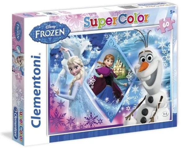 Trefl Puzzle Ledové Království Anna Elsa a Olaf 60 dílků 34x24 cm