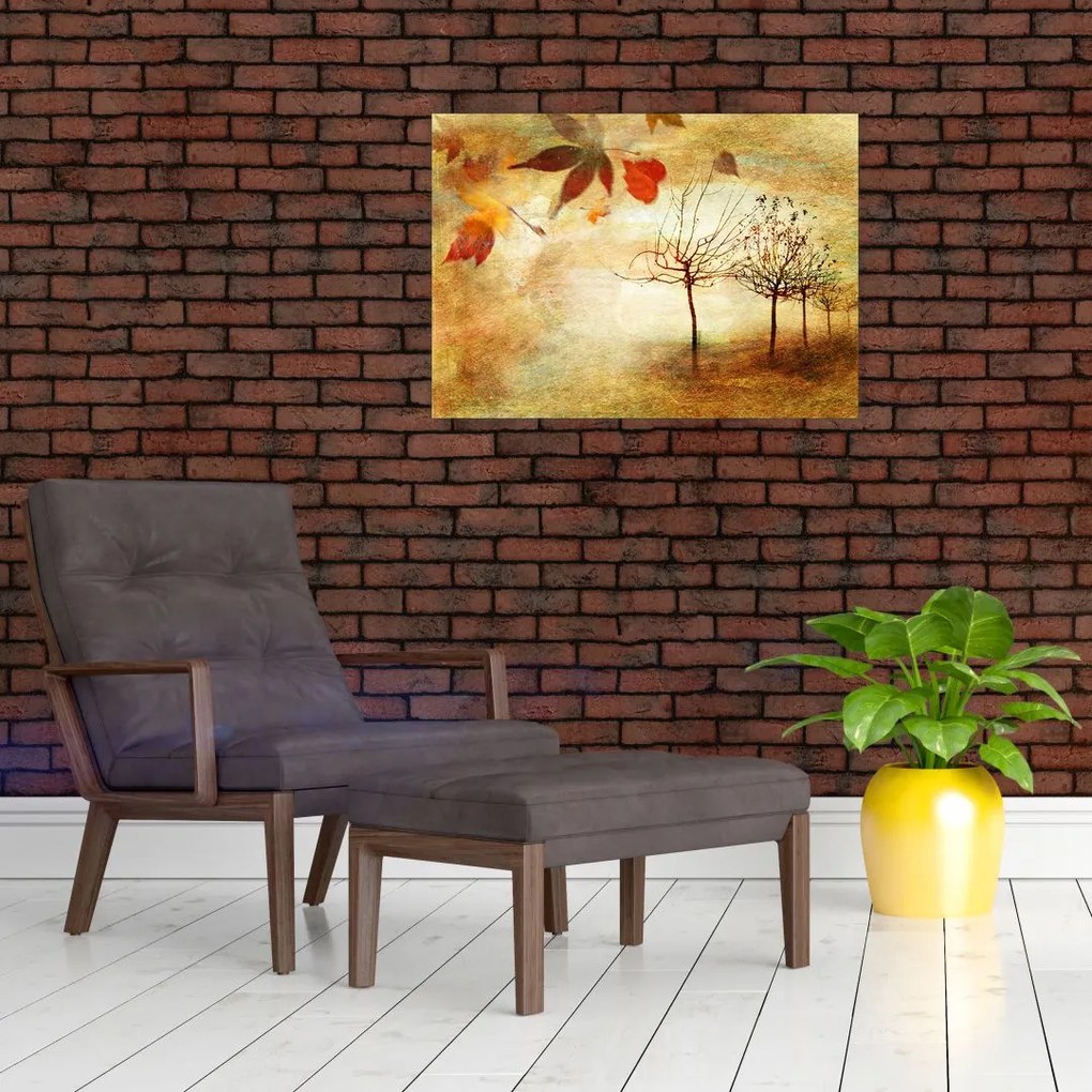 Skleněný obraz - Podzimní nálada (70x50 cm)