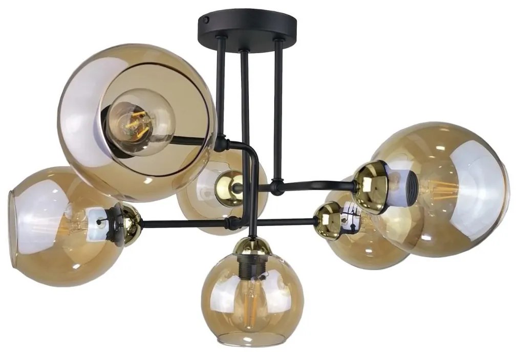 Keter Lighting Přisazený lustr MONDE GOLD 6xE27/60W/230V KE0005