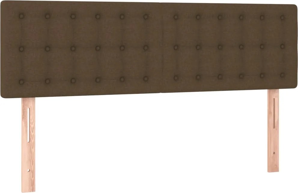 Box spring postel s matrací tmavě hnědá 140x200 cm textil 3140940