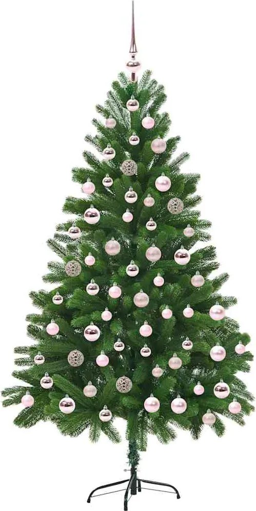 Vánoční stromeček s 300 LED diodami s stojanem Zelená 180 cm PE 3396333
