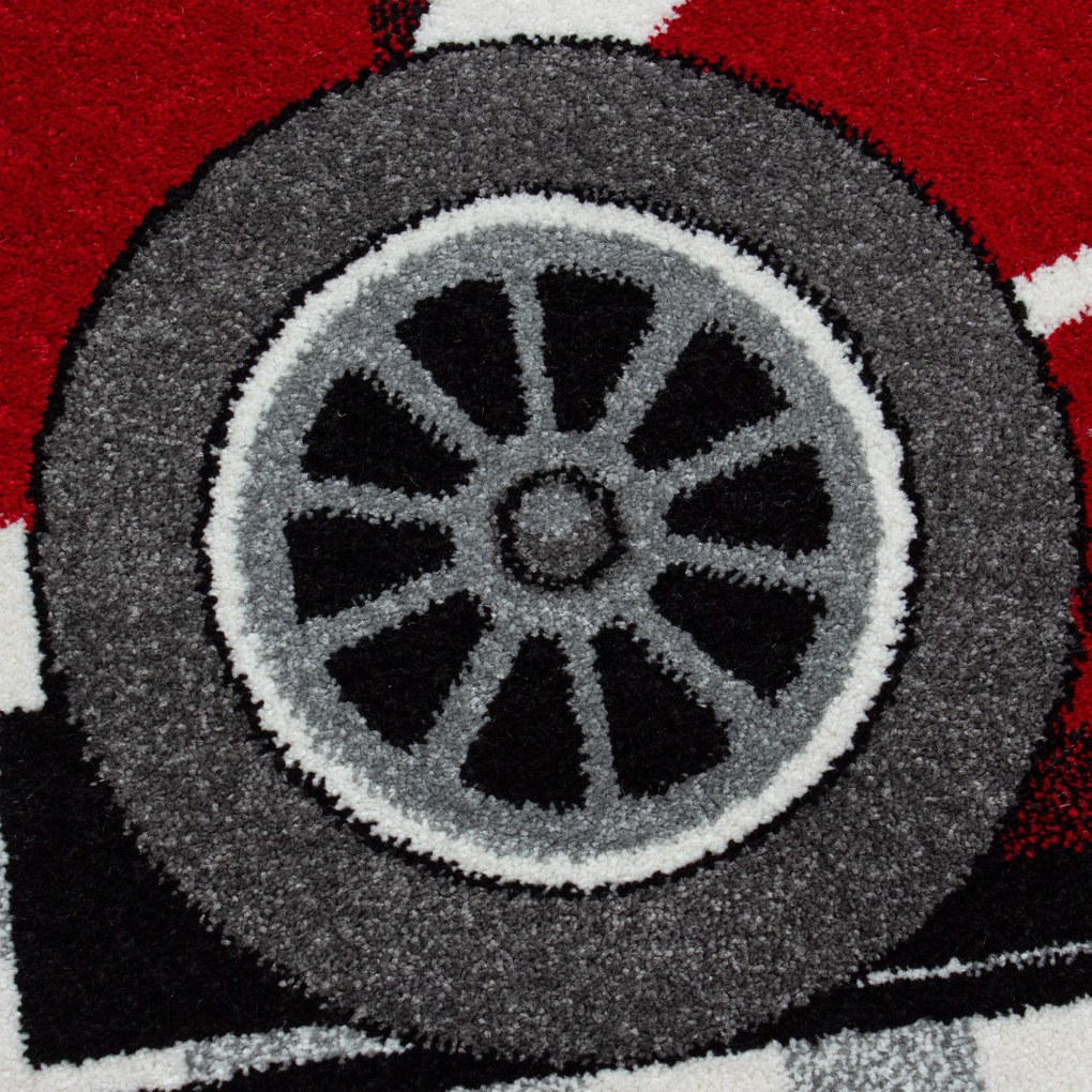 Ayyildiz, Dětský kusový koberec Kids 460 red, 80x150, červená, dětský pokoj