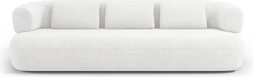 Slonovinová pohovka z textilie bouclé 200 cm Jenny – Micadoni
