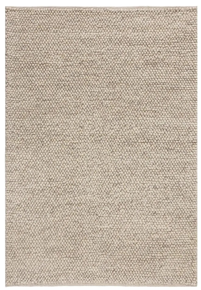 Svěle šedý vlněný koberec Flair Rugs Minerals, 160 x 230 cm