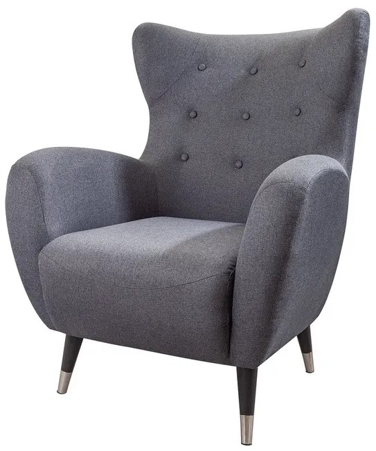 Designové křeslo Danail antracitové