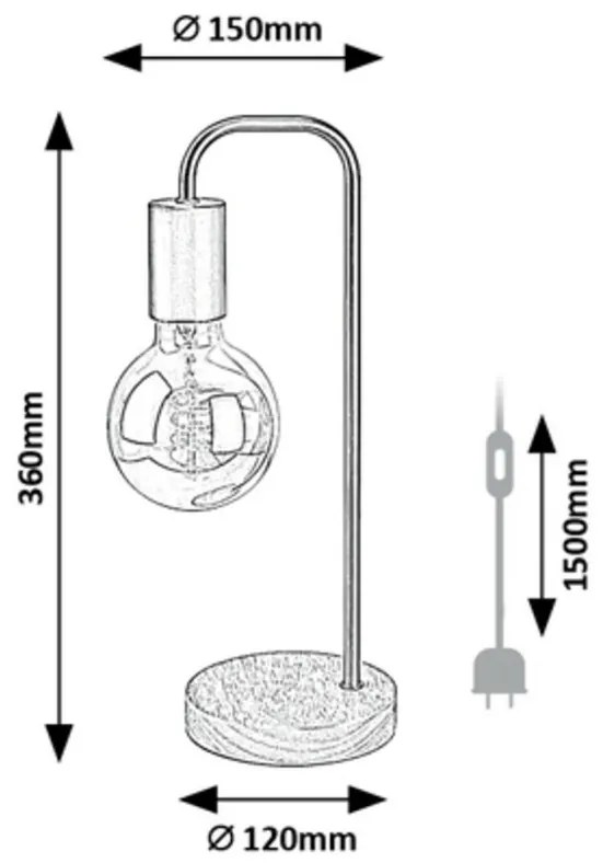 Rabalux 2090 stolní dekorativní lampa Bruno