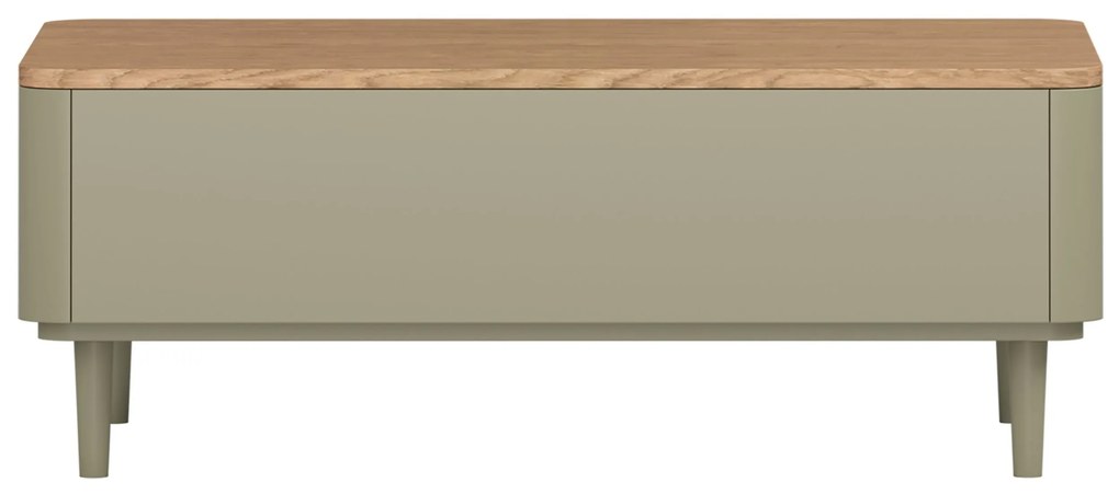 Konferenční stolek Elivo 100 cm na nožkách - eukalyptus / dub baltic dune