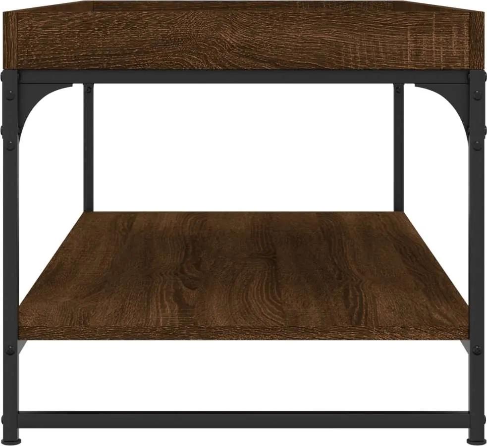 vidaXL Konferenční stolek 100 x 49 x 45 cm kompozitní dřevo [832807] Barva: hnědý dub