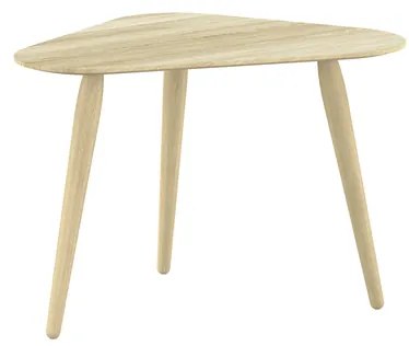 Odkládací stolek Play Organic z dubového masivu- Ø52 Rozměry:: 52x32cm, typ dřeva:: přírodní dub
